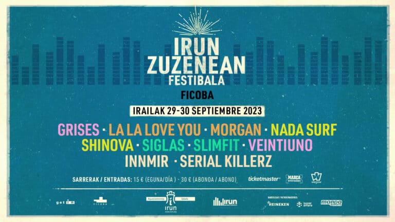 Cartel del Irun Zuzenean Festibala 2023: artistas confirmados | Ticketmaster Blog