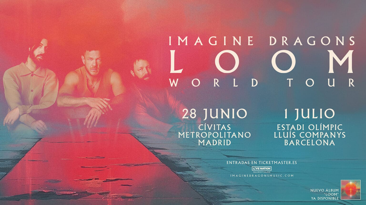 Imagine Dragons pasará por España con su gira europea "LOOM WORLD TOUR 2025" | Ticketmaster Blog