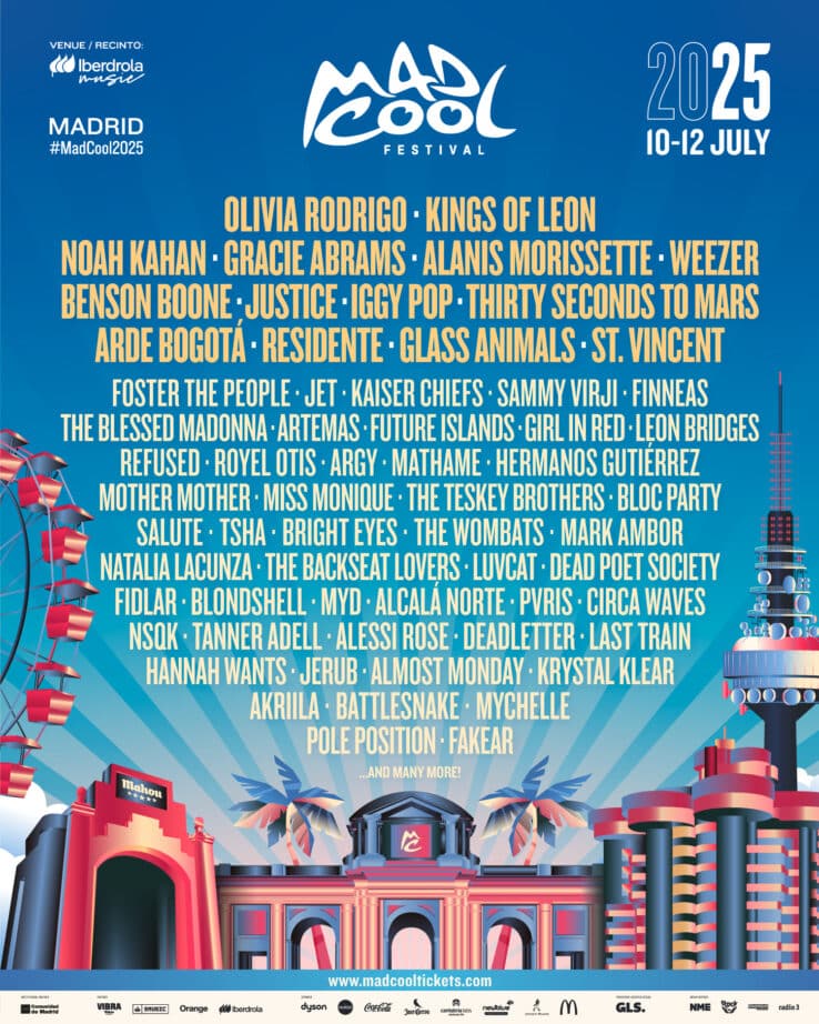Descubre el cartel del Mad Cool 2025 | Ticketmaster Blog