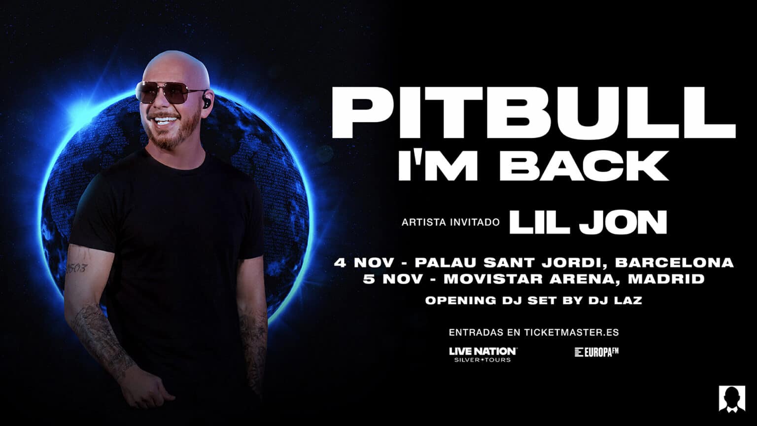 Pitbull trae su tour ‘I’m Back’ a España en 2026